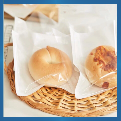 Clear Film Fronted Paper Bags Cellophane Bakery Bags Sandwich Pastries ...