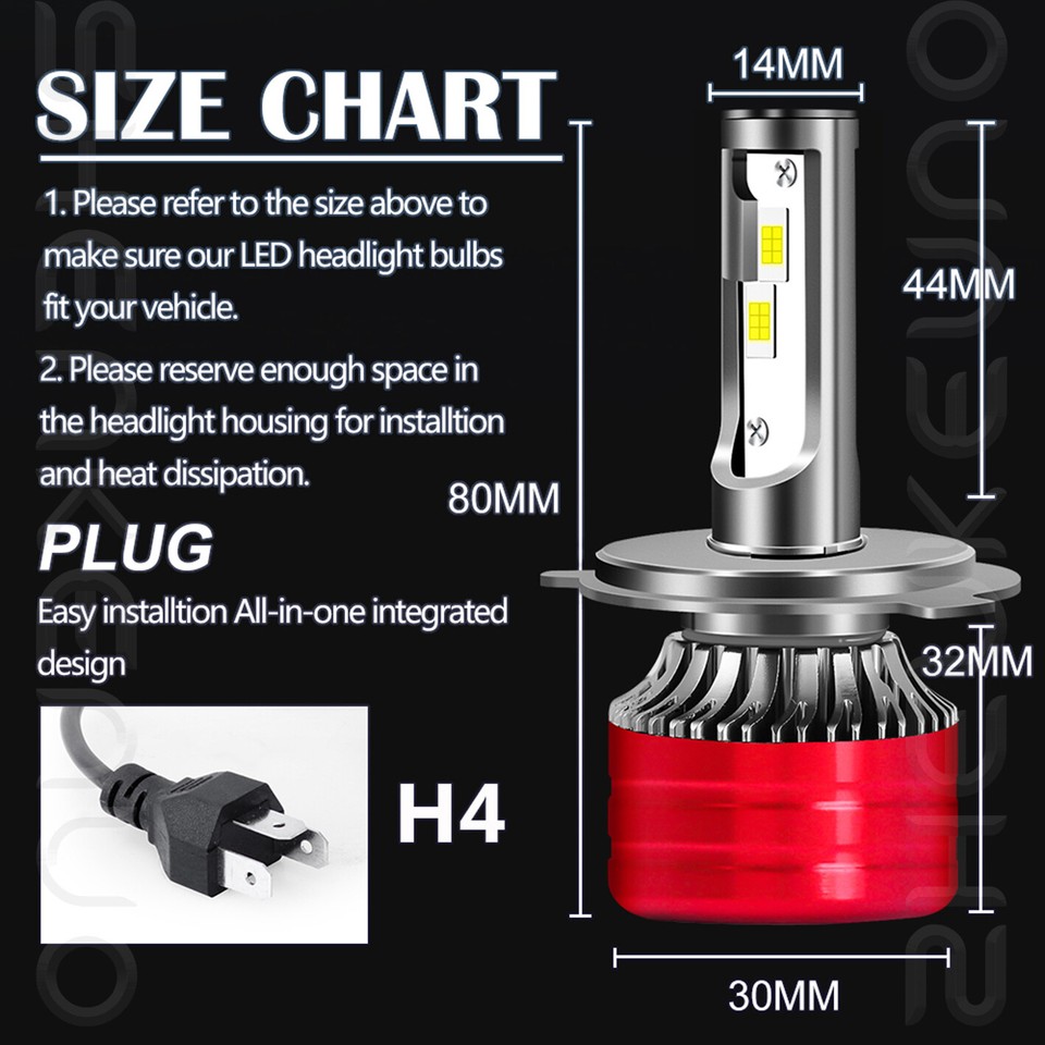 For International 4700 4900 8100 9900 9900I IX 5x7 7x6" LED Headlight ...