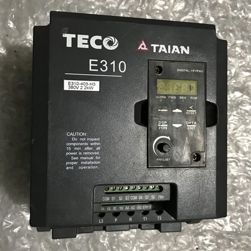 1PC Used TECO/Taian Inverter E310-403-H3 380V 2.2KW Free Shipping#QW | eBay