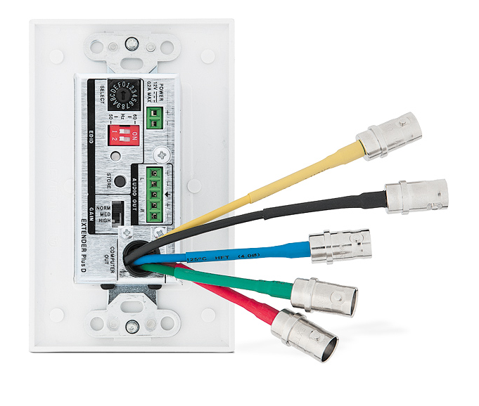 Extron Extender Plus VGA and Audio Line Driver with EDID Minder White ...