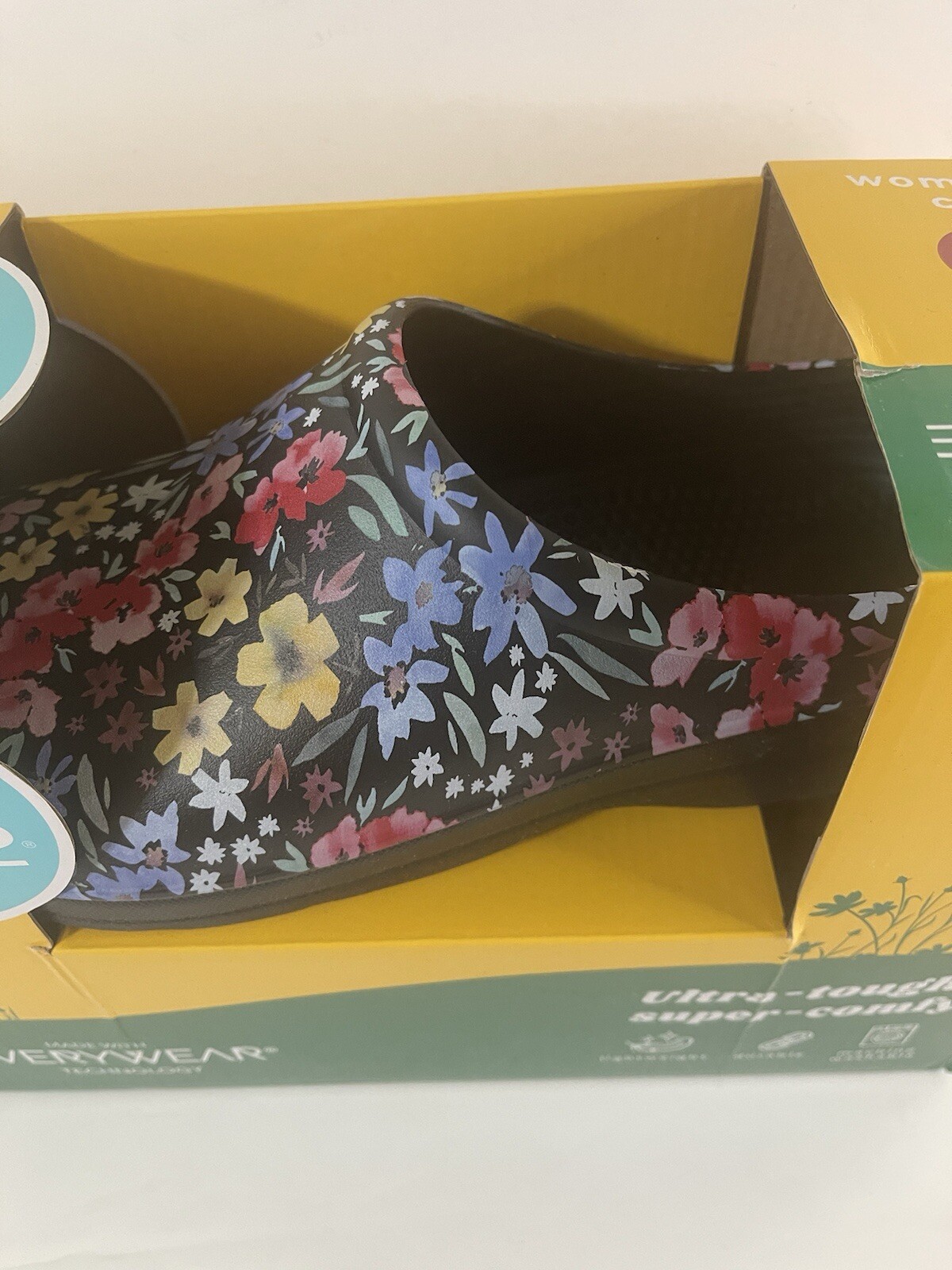 Totes Womens Gardening Clogs Floral Lightweight Durable Washable Sz 10 ...