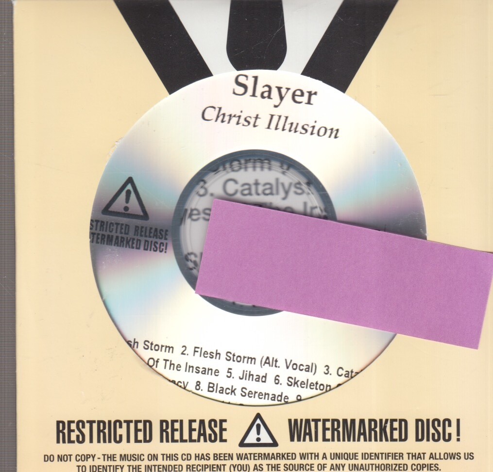 slayer christ illusion cd promo new | eBay