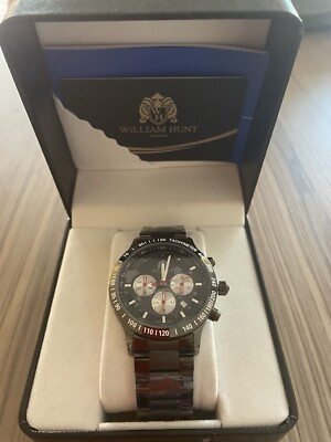 WILLIAM HUNT Mens Watch - 44mm Face, Quartz Movement | eBay UK