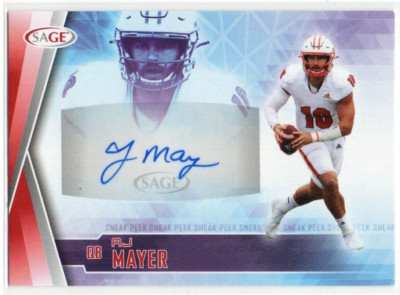 A.J. Mayer 2022 SAGE HIT Sneak Peek Autographs Red #SPAAJM Miami ...