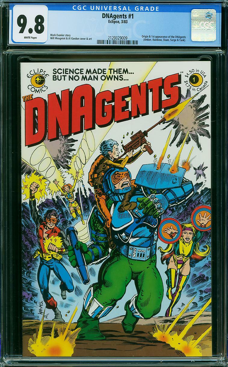 DNAgents #1 CGC 9.8 Eclipse 1983 1st Appearance! WP! Key Book! L10 219 cm | eBay