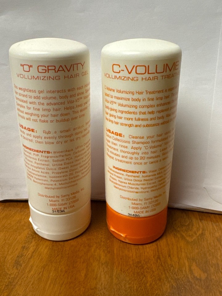 SAMY Salon 0 GRAVITY Volumizing Hair Gel & C-VOLUME Hair Treatment ...