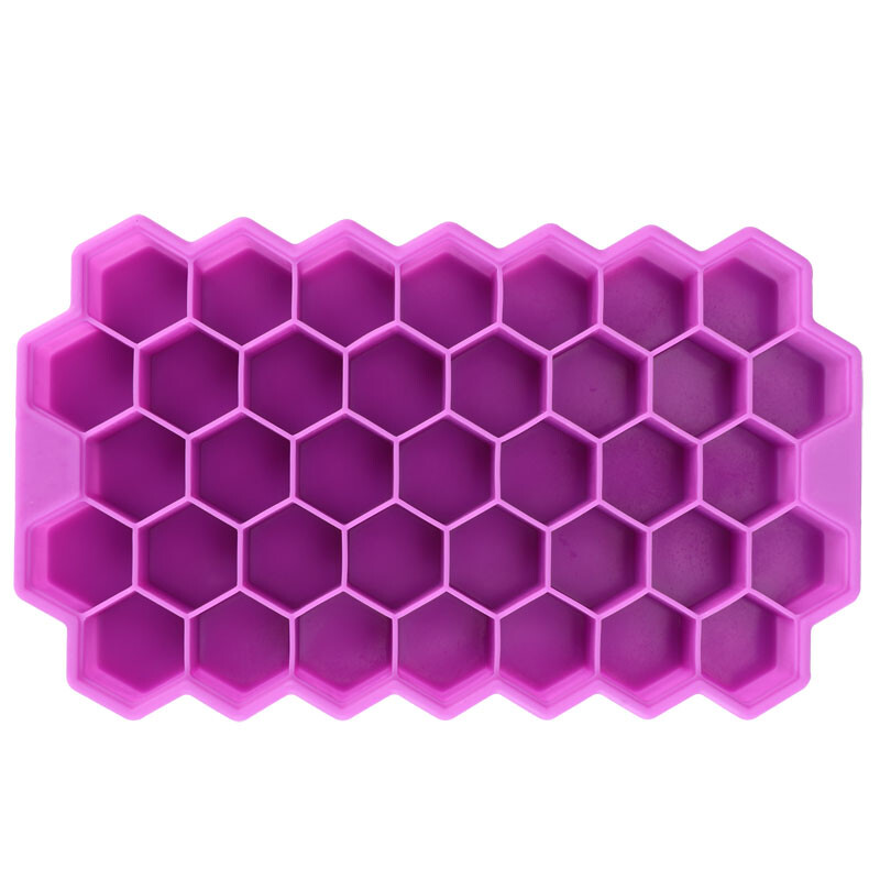 Premium Ice Cube Trays Silicone Hexagonal Ice Cube Molds with Sealing ...
