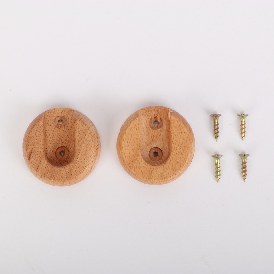 Wooden Wardrobe Pole Rod Oval Hanging Rail Tube Clothes Storage w ...