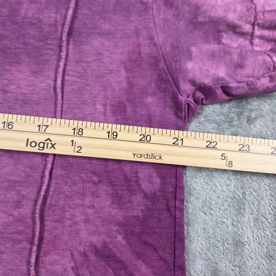 Steel Pony Top Womens L XL Purple Art to Wear Hand Dyed Boxy Lagenlook ...