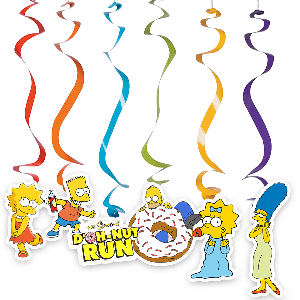 SIMPSONS GIFT CAKE TOPPER CUPCAKE BALLOON BANNER SUPPLIES idea table ...