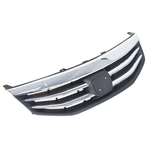 For 2011 2012 Honda Accord Sedan Front Bumper Grille Hood Grill Chrome ...