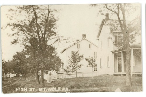 RPPC *REPRO* High Street View Mount MT WOLF PA York County Real Photo ...