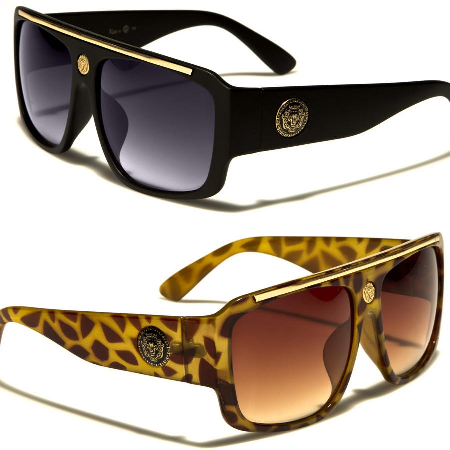 Kleo Square Frame Rapper Celebrity Hip Hop Glasses Gold Vintage Men ...