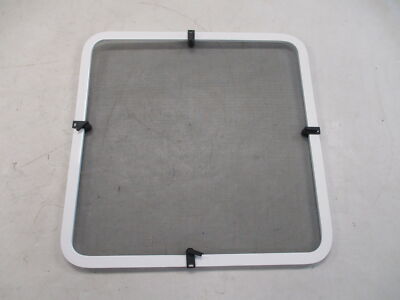 ALUMINUM ESCAPE HATCH WINDOW SCREEN 16 1/4" X 16 1/4" WHITE FRAME ...