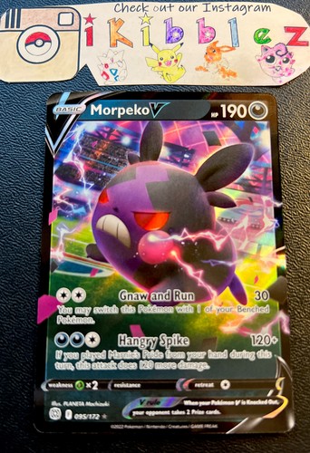Morpeko V 095/172 NM Ultra Rare Full Art Pokémon Card. Free Tracked ...