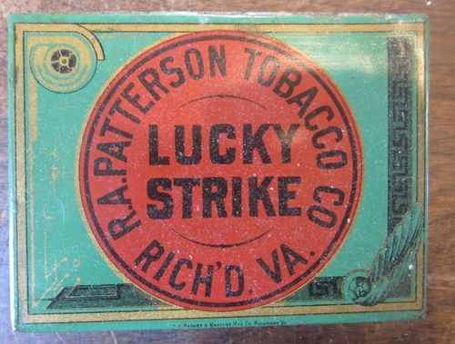 Patterson Tobacco Co., Lucky Strike, Richmond VA Empty Tin | eBay