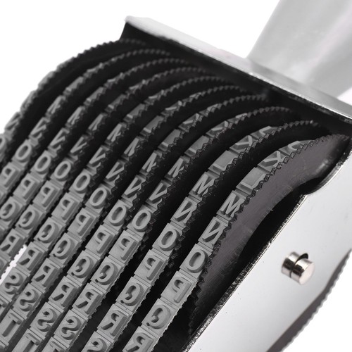 Multipurpose 10 Digit Alphabet Rolling Rubber Stamp English Letter ...