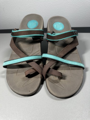 Vionic Vibram women’s Boyes Orthaheel Technology Size 8 Brown/teal ...