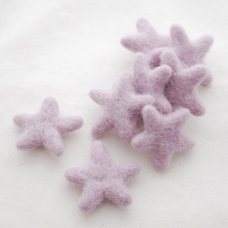 100% Wool Felt Stars - 10 Felted Stars - 90 Colours to choose | eBay