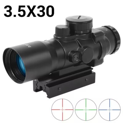 3.5x30 Prism Optics Compact Scope Red Green Blue Etched Tactical ...