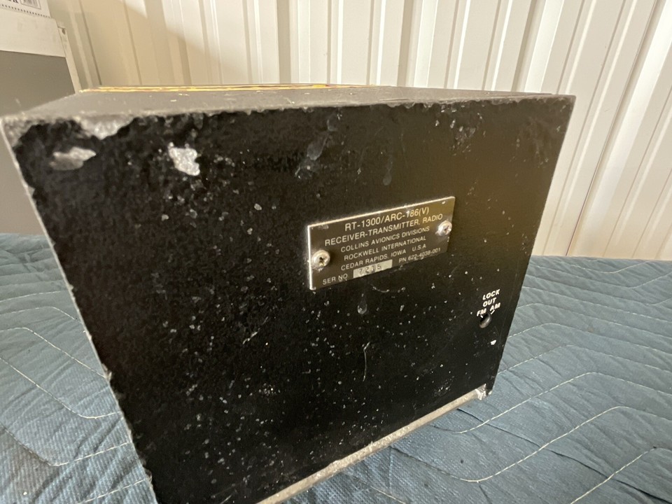 Collins RT-1300/ARC-186 Receiver-Transmitter Radio SN 7215 PN 622-4038 ...