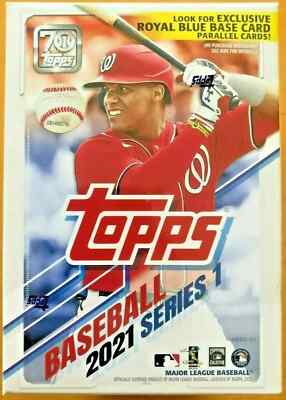 2021 Topps MLB S1 Baseball Trading Card Blaster Box Royal Blue Parallel ...