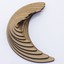 2mm MDF Wooden Half Moon, Craft Shapes, Embellishments, Tags ...