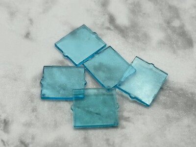 Lego Part (5) ~ Trans- Light Blue Glass for Window 1 x 2 x 2 Flat Front ...