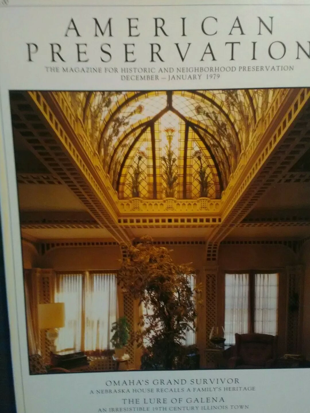 AMERICAN PRESERVATION MAGAZINE HISTORIC NEIGHORHOOD PRESERVATION # 12/ ...