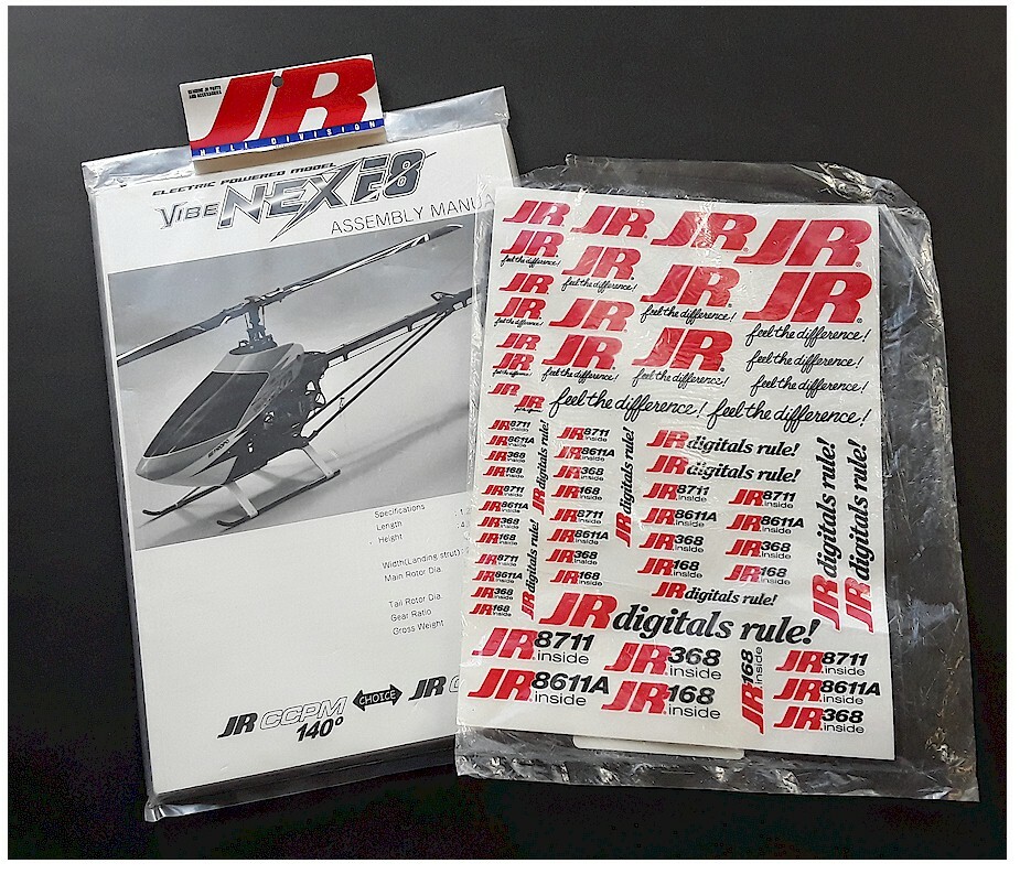 Vintage RC JR Helicopter JRP996522 Vibe NEX E8 Owners Manual Hardcopy ...