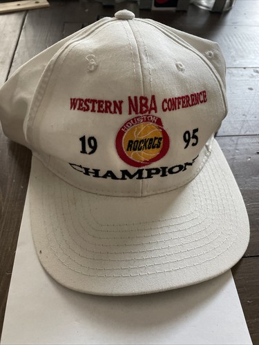 1995 Western Conference Champions Cap Houston Rockets Vintage Starter ...