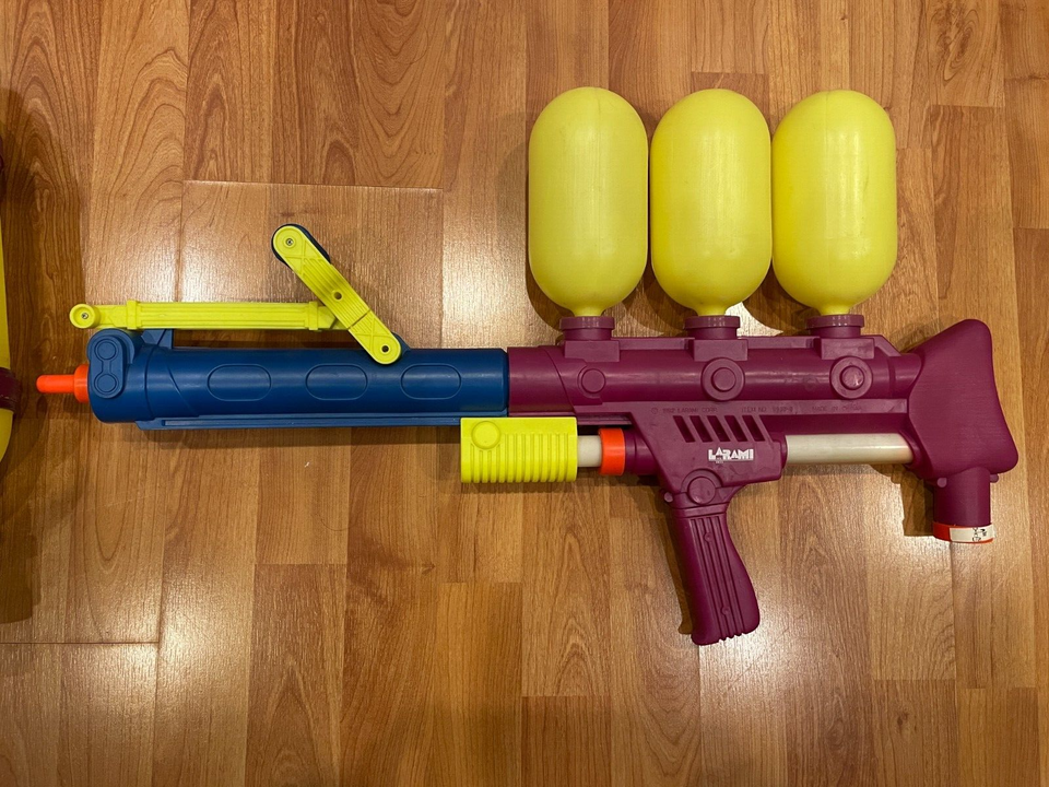WORKS Vtg 1992 Larami Super Soaker 300 Water Gun w/ Backpack #9930-0 ...