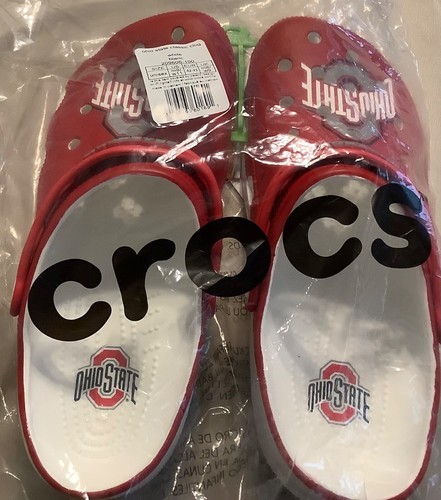Ohio State Classic Clog Crocs Brand New White/Red M9W11 | eBay