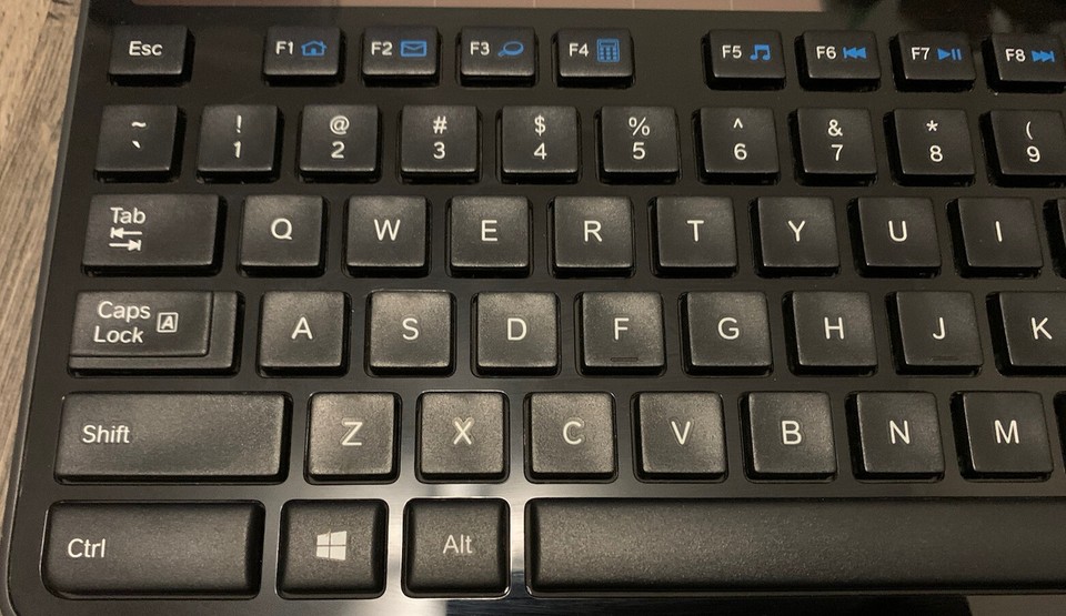 Logitech K750 WIRELESS SOLAR BLACK KEYBOARD KEYCAPS KEYS FULL ASSEMBLY ...