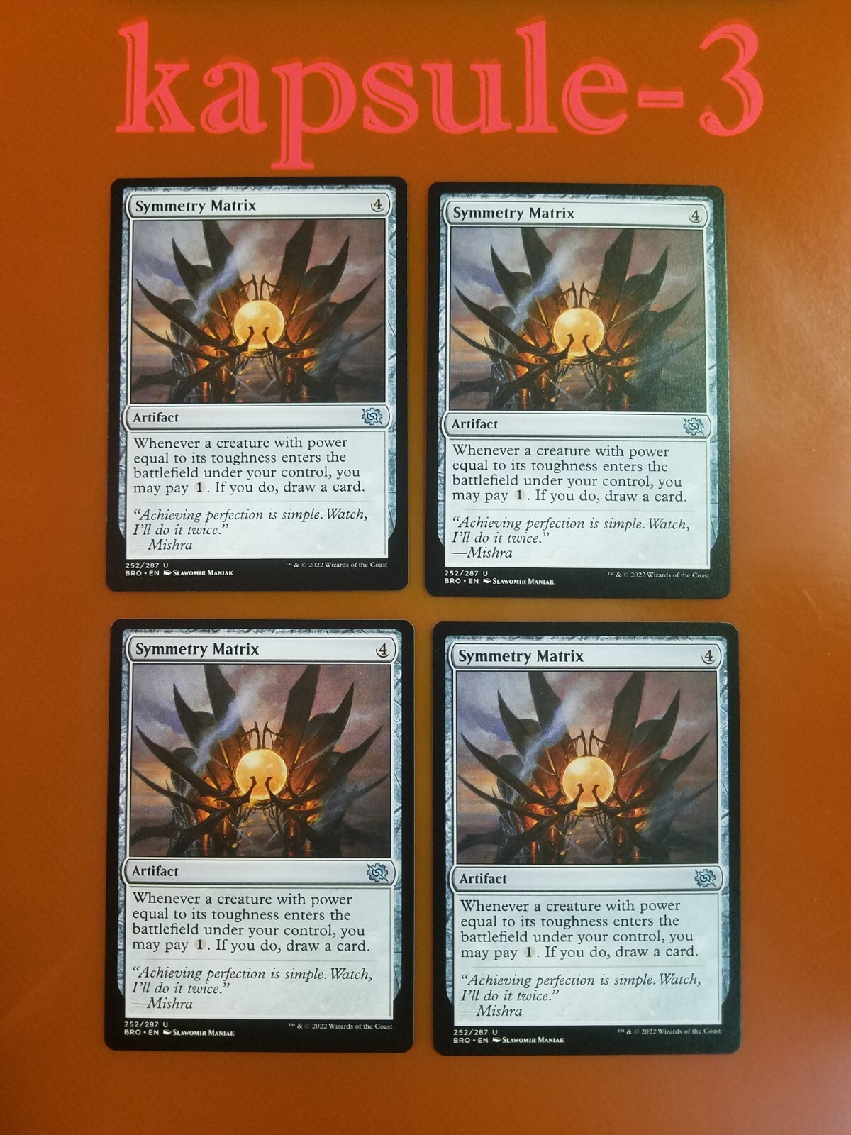 4x Symmetry Matrix | The Brothers' War | MTG Magic Cards | eBay