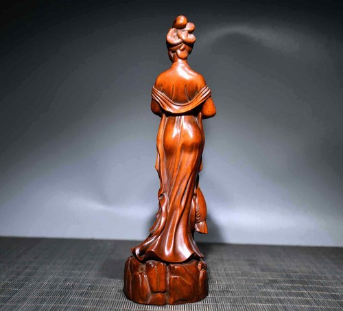 Chinese Collection Boxwood Hand-carved Exquisite Magu Statue | eBay