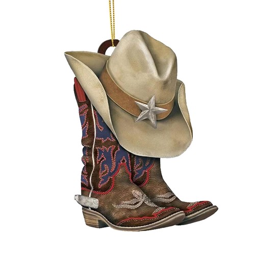Generic Car Rear View Mirror Pendant Car Decoration Cowboy Boots and ...