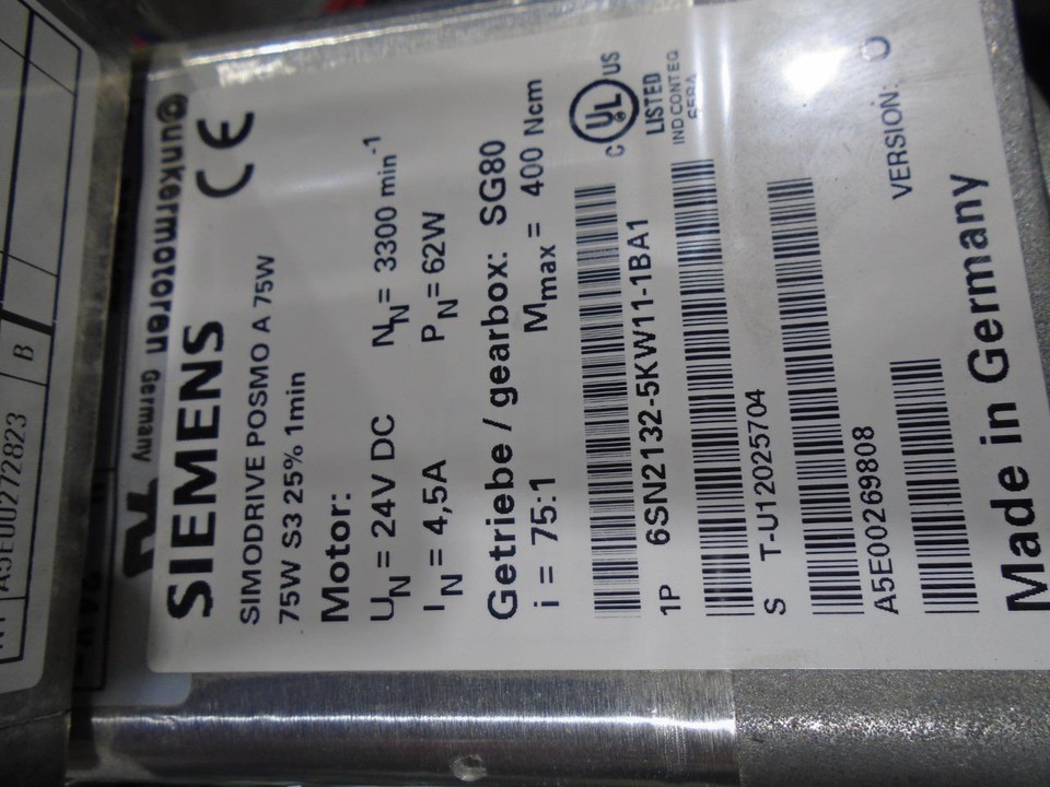 SIEMENS SIMODRIVE POSMO 6SN2132-5KW11-1BA1 | eBay