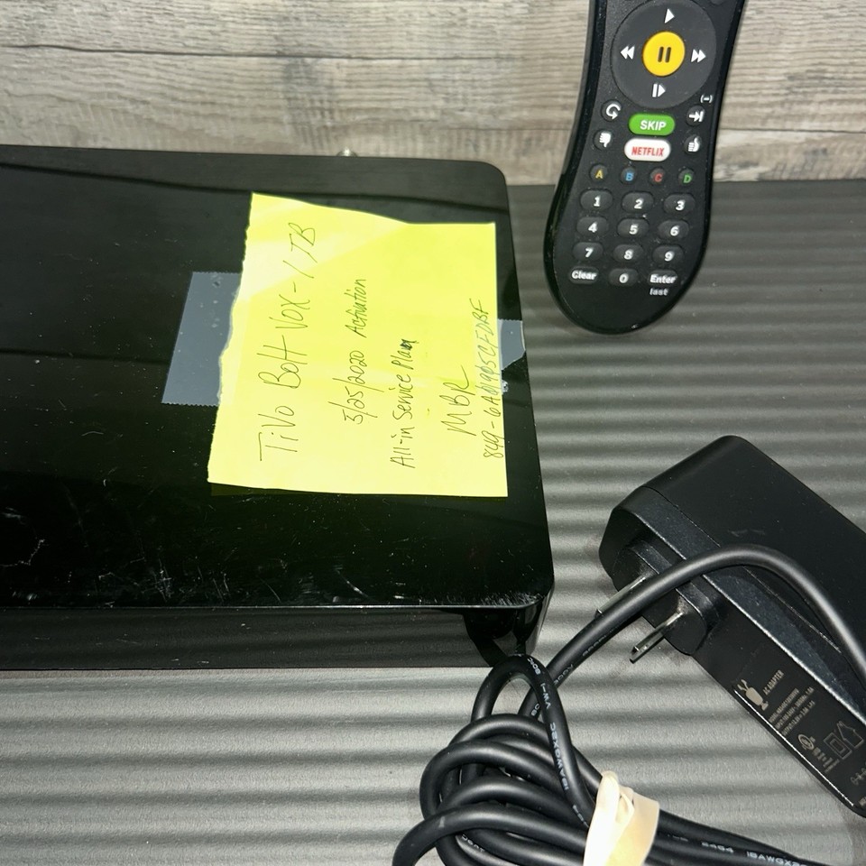 TiVo Bolt Cable 1TB DVR with Lifetime All-in Service Remote TCD849000V1 ...