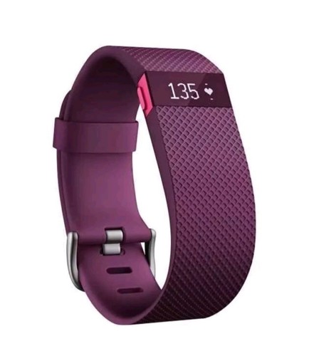 Fitbit FBN405PML Charge HR Wireless Activity Wristband Plum Large New ...