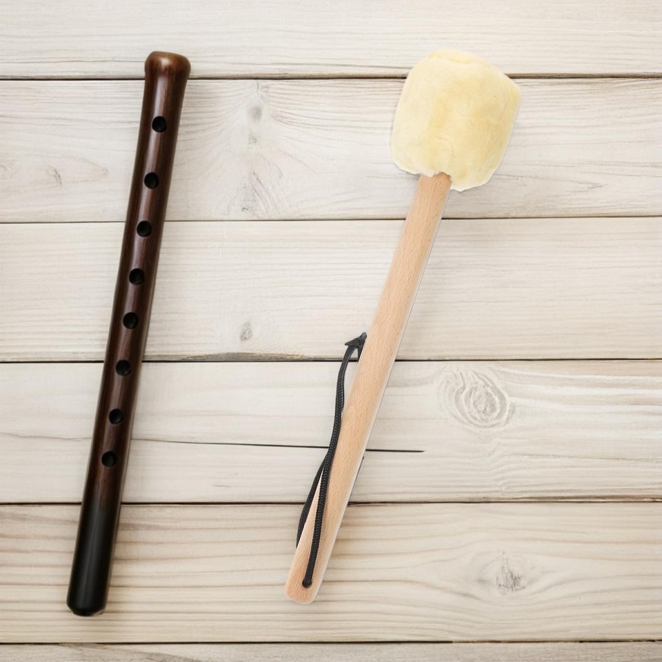 Wood Plush Drum Stick with Anti-Slip Handle Bass Drum Mallet for ...