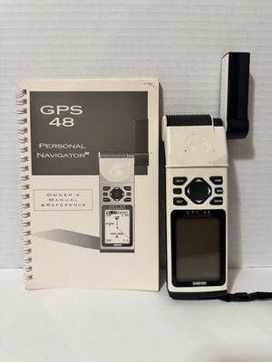 Garmin GPS 48 Maps Handheld GPS Navigator Tested Working With Manual ...