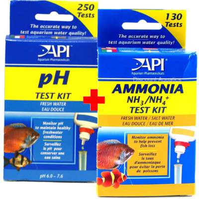 API PH AND AMMONIA DUO PACK AQUARIUM FISH TANKS WATER QUALITY TESTING ...