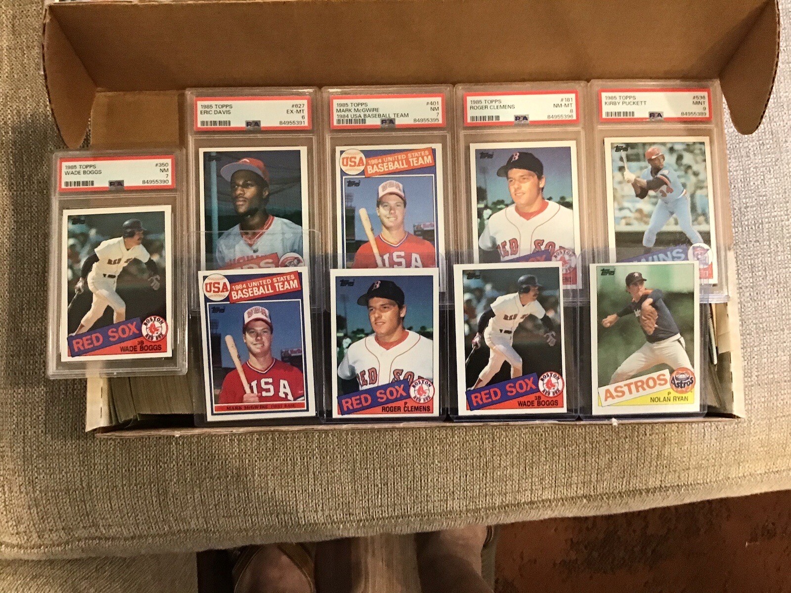 2 1985 Topps Baseball Complete Sets McGwire, Clemens, Puckett Rookies ...
