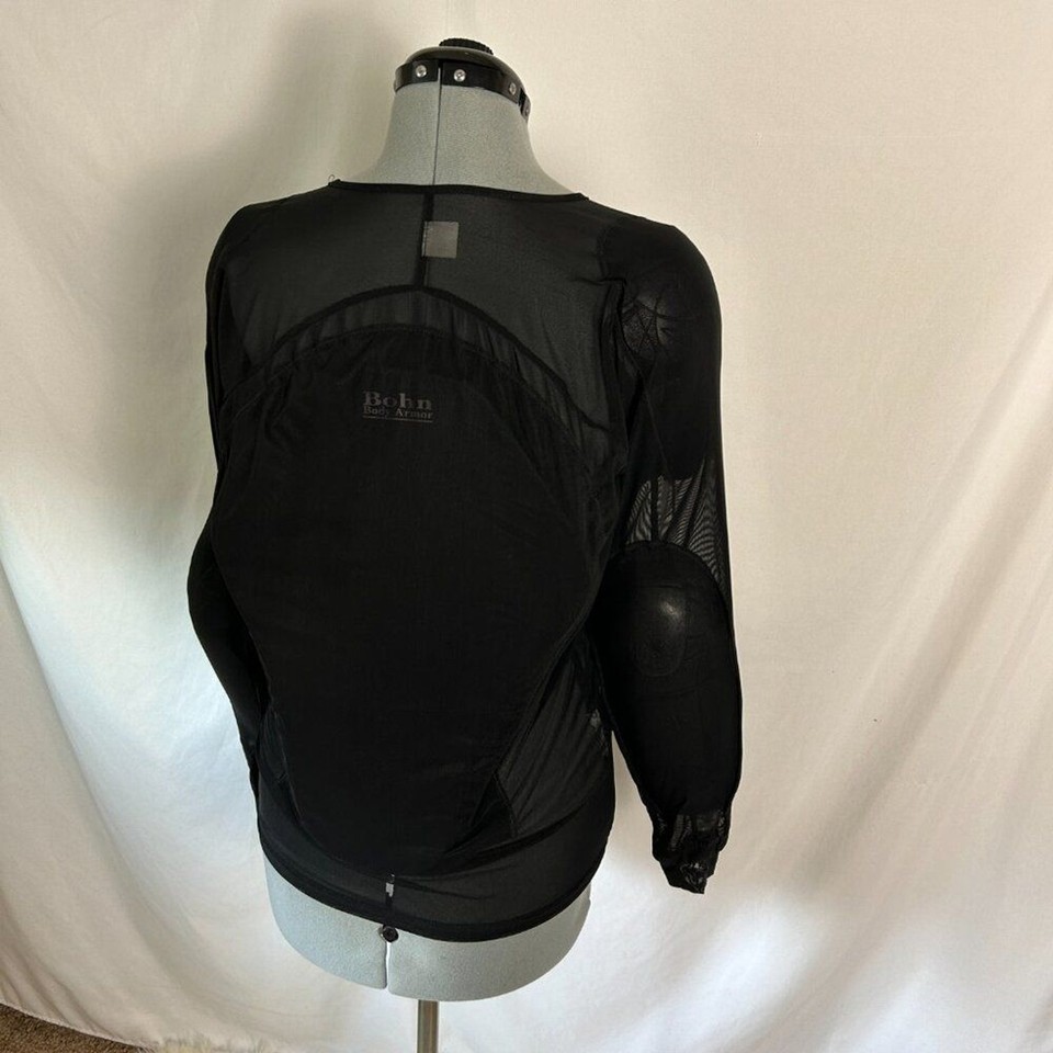 Bohn Body Armor Jacket Men's S Black Moto | eBay