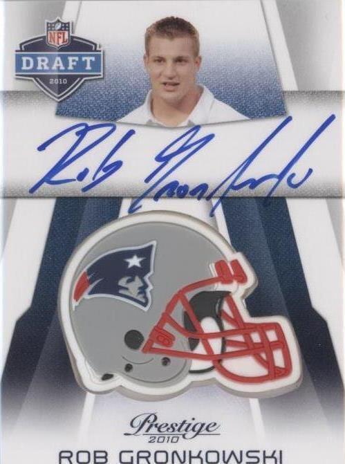 2010 Playoff Prestige - Pro Helmets Autographs Rob Gronkowski #NFL-RG ...