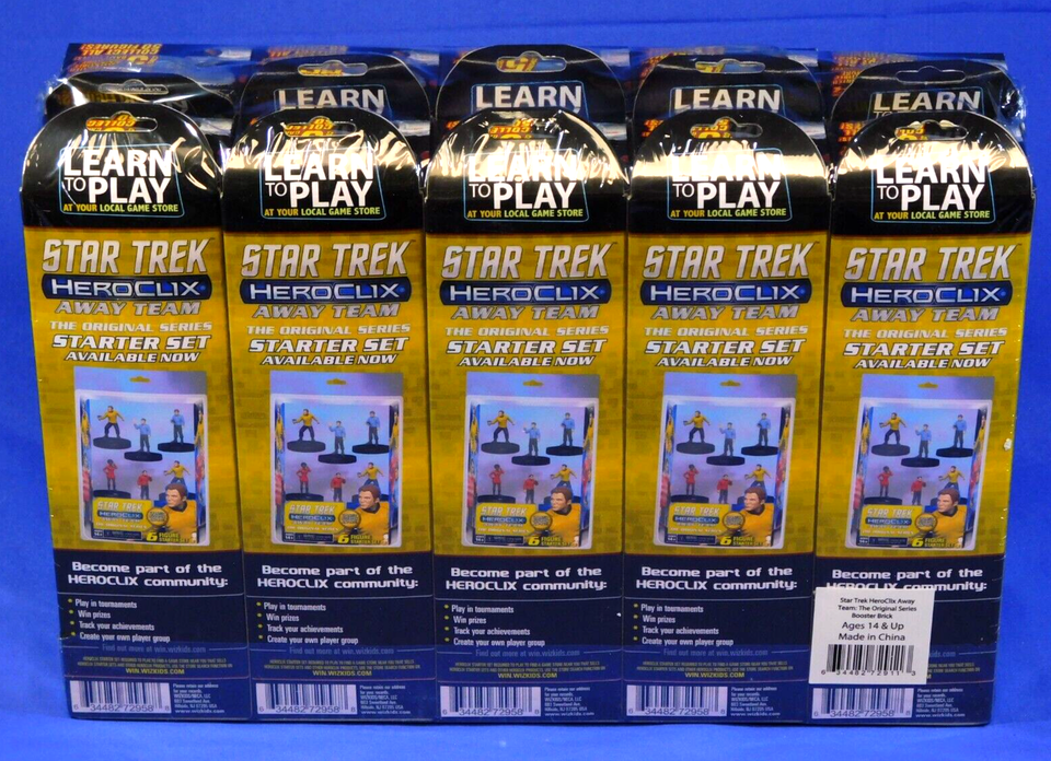HEROCLIX STAR TREK AWAY TEAM 10-PACK BRICK WIZKIDS 2017 SEALED | eBay