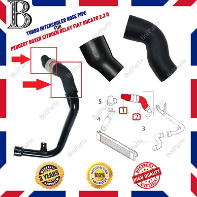 Intercooler Hose Pipe Set for Peugeot BOXER CITROEN RELAY FIAT DUCATO ...