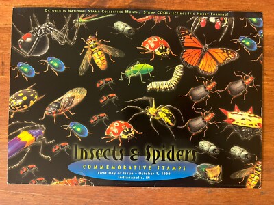 USA 1999 33c Insects and Spiders Program FD Issue Stamp | eBay