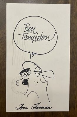 RARE Tom Forman Cartoonist Original Hand Drawn Ben Templeton Comic ...